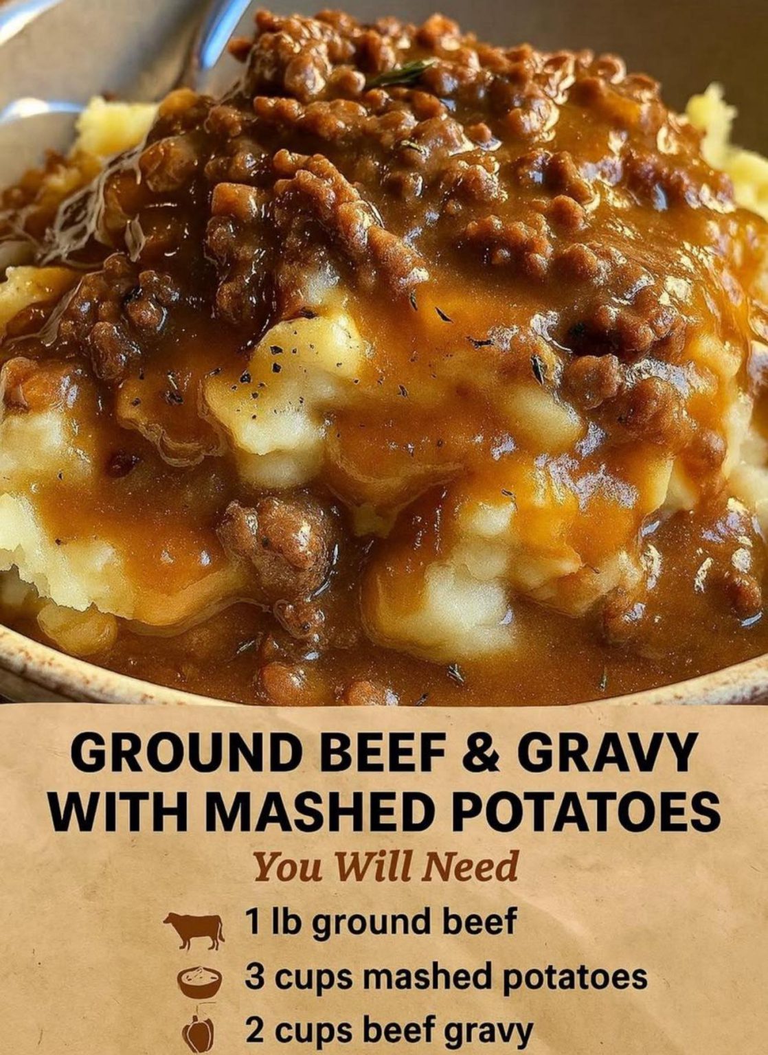 Savory Minced Meat Gravy over Mashed Potatoes – Best Recipes