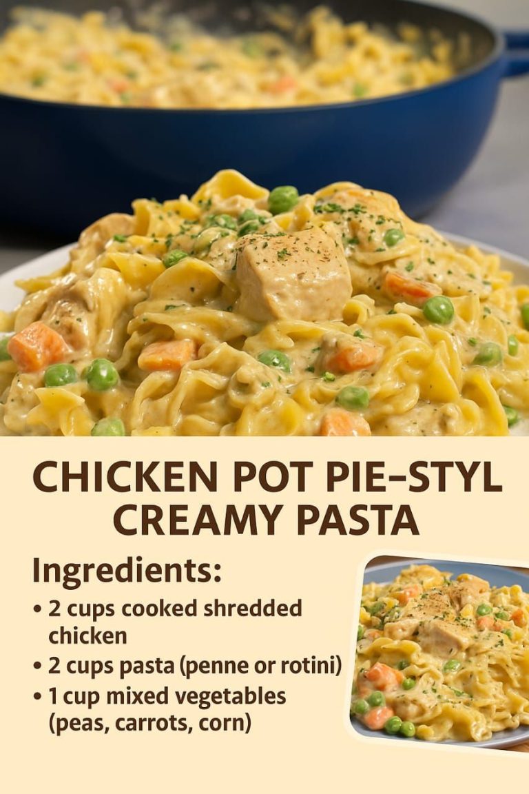 Chicken Pot Pie–Style Creamy Pasta – Best Recipes