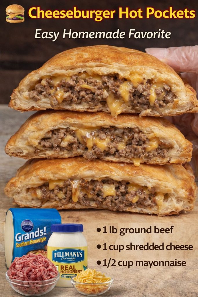 Cheeseburger Hot Pockets – Best Recipes